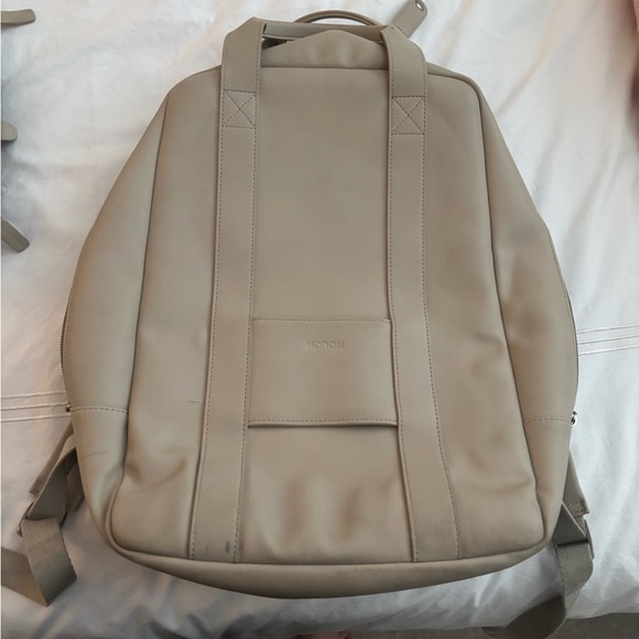 Monos | Bags | Monos Beige Backpack | Poshmark